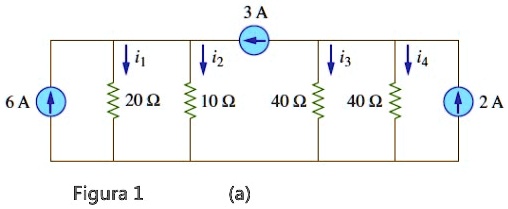 SOLVED: Using Nodal Analysis for Figure 1 (a) Calculate the currents i1 and i4 of the circuit ...