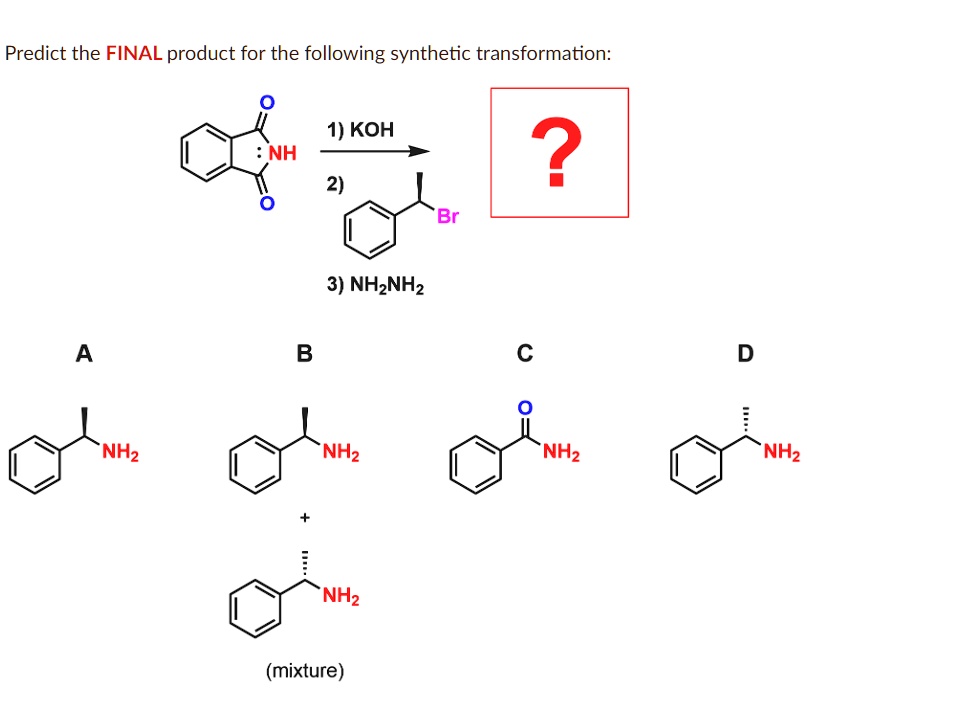 [GET ANSWER] Predict the FINAL product for the following synthetic transformation: 1) KOH 2) Br ...
