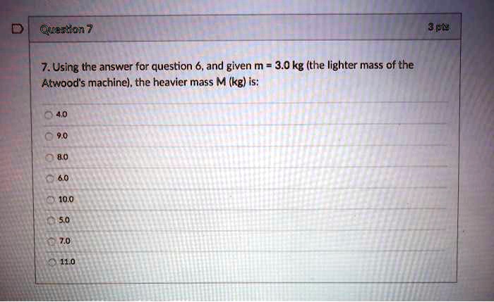 SOLVED: @hestion 7 PE 7. Using the answer for question 6,and given m ... SOLVED: @hestion 7 PE 7. Using the answer for question 6,and given m ...