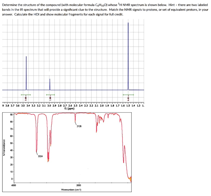 SOLVED: Determine the structure of the compound (with molecular formula ...