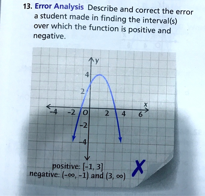 Error Analysis: Describe and correct the errors the student made in ...