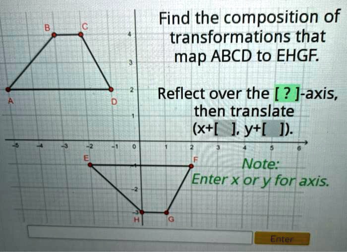 find the composition of transformations that map abcd to ehgf reflect over the j axis then ...
