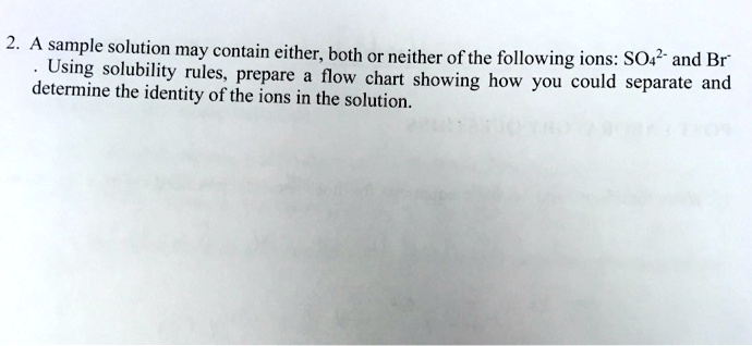 SOLVED: A sample solution may contain either; both or neither of the ...