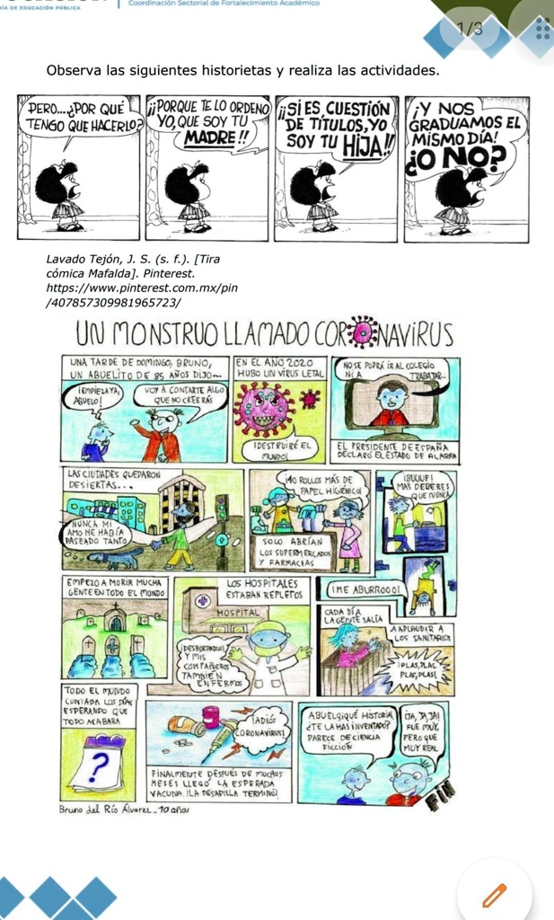 cual es la intencion comunicativa o propósito de las historietas ...