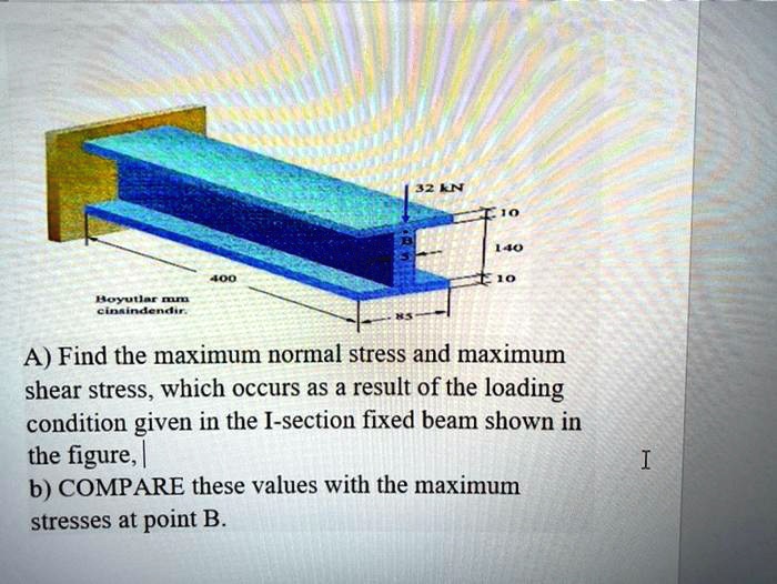 SOLVED: Find the maximum normal stress and maximum shear stress, which ...