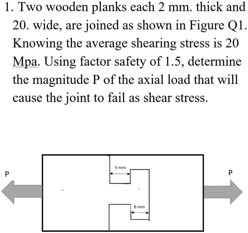 '1. Two wooden planks each 2 mm. thick and 20. wide, are joined as ...