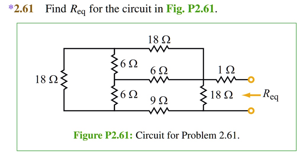 figure p261 circuit for problem 261 find req 261 find req for the ...