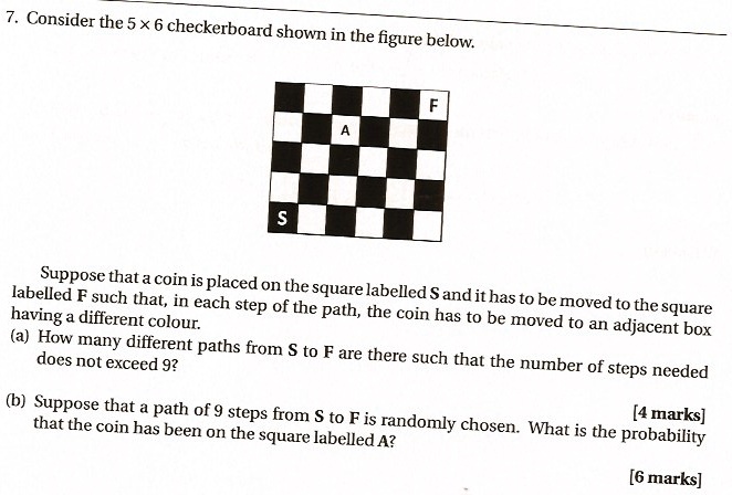 7 consider the 5x5 checkerboard shown in the figure below suppose that ...
