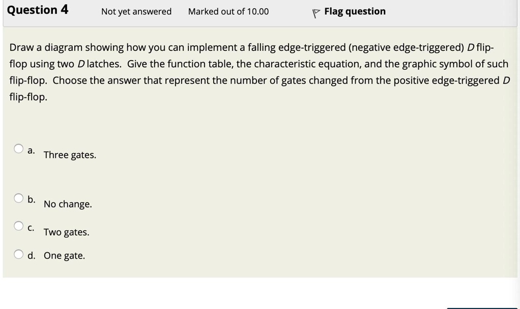 SOLVED: Question 4 Not yet answered Marked out of 10.00 Flag question ...