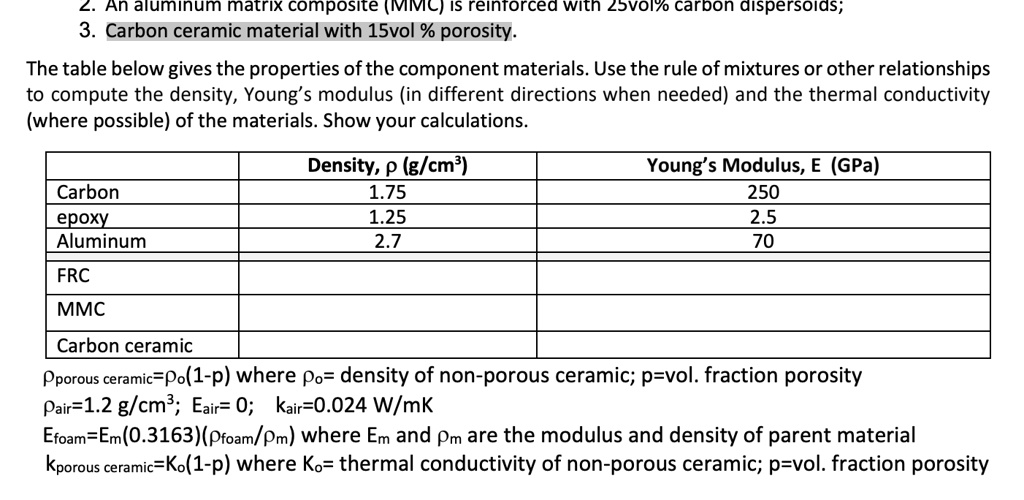SOLVED: Assume that the thermal conductivity for carbon is (W/mK) and ...