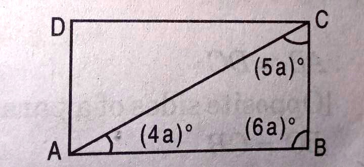 SOLVED: In the figure, find the four angles A, B, C, D in the ...
