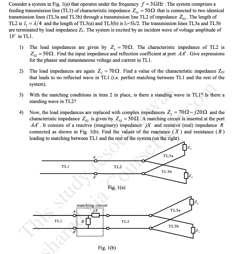 SOLVED: Consider a system in Fig. 1(a) that operates under the ...