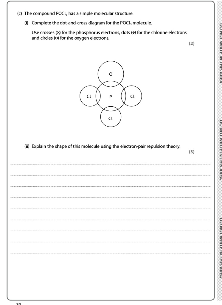 SOLVED: The compound POCl; has simple molecular structure: Complete the ...