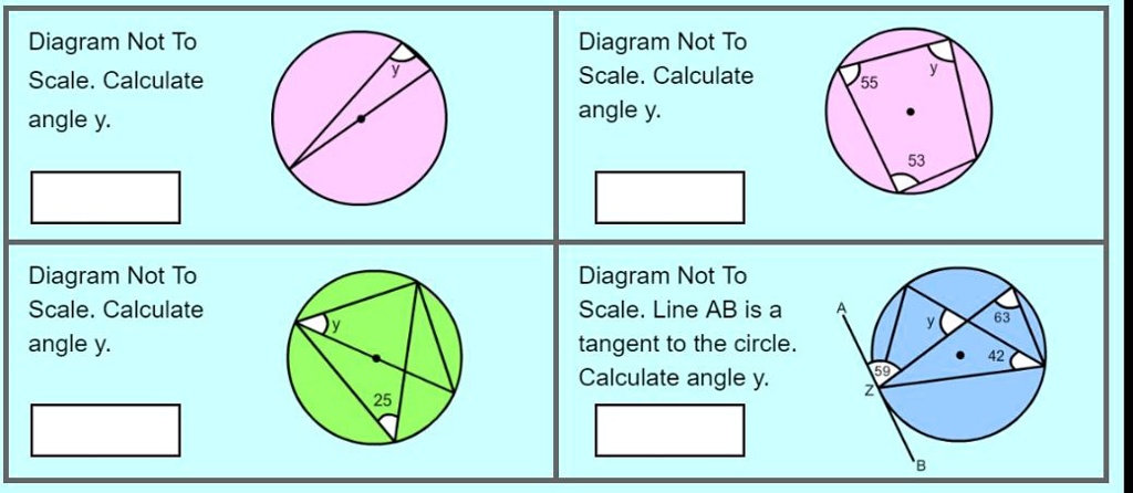 diagram not to scale calculate angle y diagram not to scale calculate ...