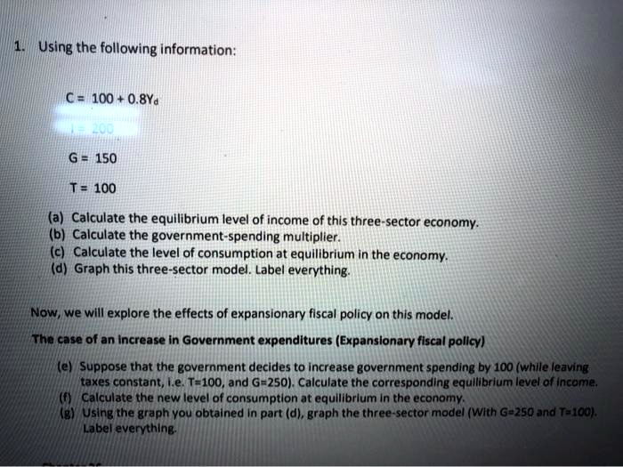 SOLVED: Using the following information C=1000.8Y G150 T=100 a ...