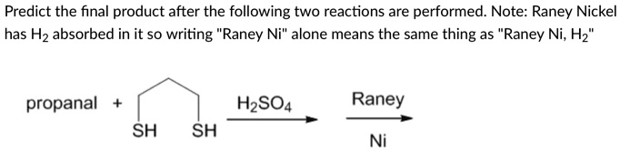SOLVED: Predict the final product after the following two reactions are ... SOLVED: Predict the final product after the following two reactions are ...