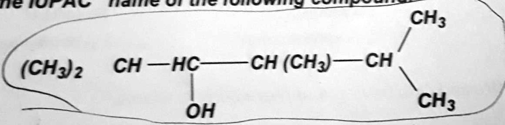 SOLVED: Write the IUPAC name of the given compound. Please tell the ...