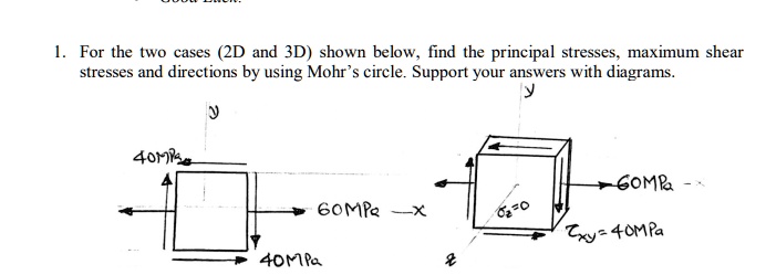 SOLVED: 1. For the two cases (2D and 3D) shown below, find the ...