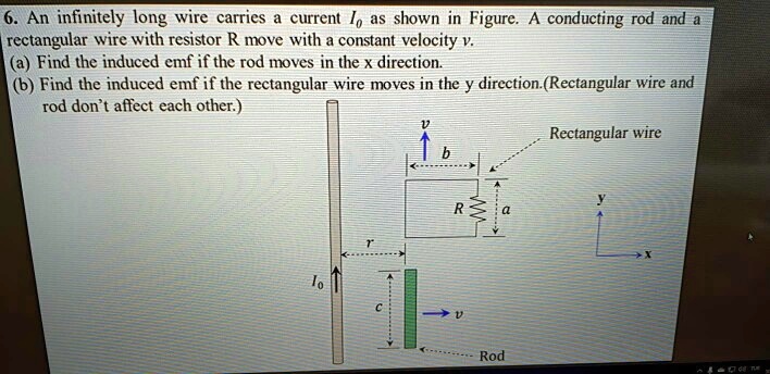 an infinitely long wire carries current 1o as shown in figure ...