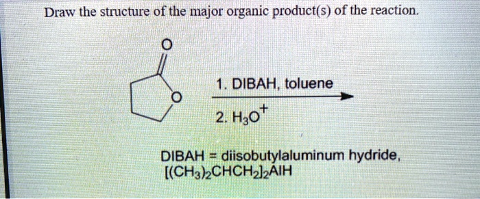 SOLVED: Draw the structure of the major organic product(s) of the ...
