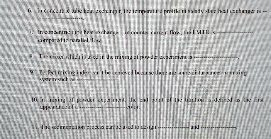 SOLVED: In concentric tube heat exchanger, the temperature profile in ...