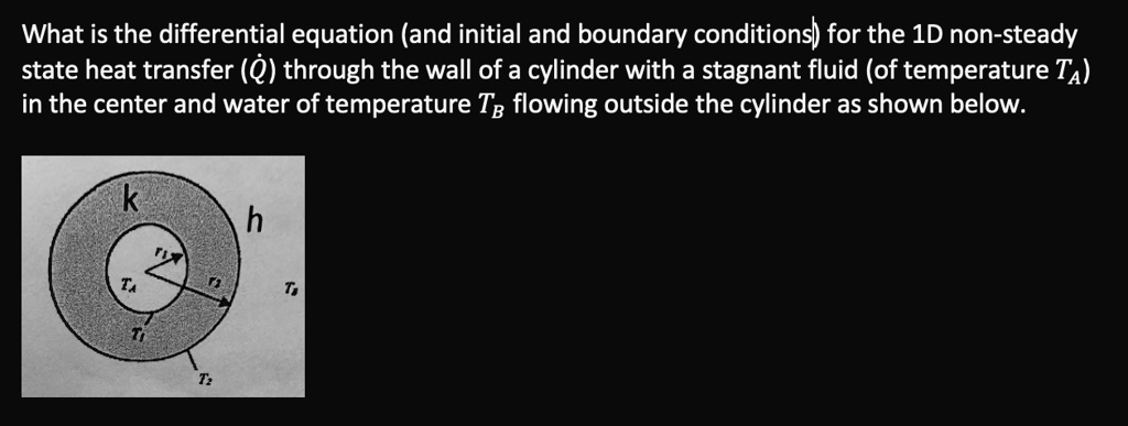 SOLVED: What is the differential equation (and initial and boundary conditions) for the 1D non ...