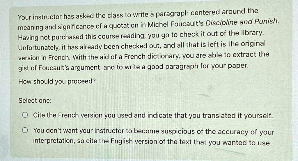 SOLVED: Your instructor has asked the class to write a paragraph ...
