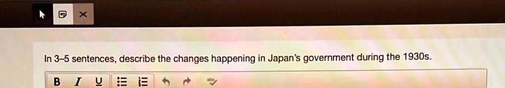 in 3 5 sentences describe the changes happening in japan government ...