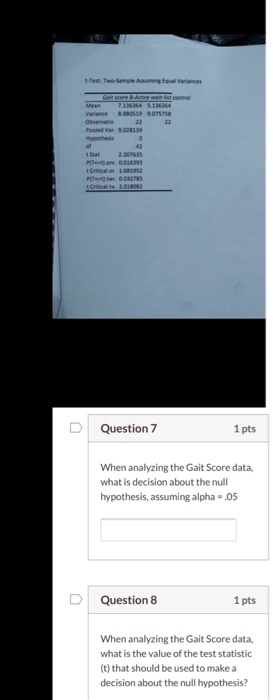 SOLVED: Hn Mnrno IC Hanannnua Lain Hleeat l ICa0 ALd Question 7 1pts Wicn analyzing the Gait ...