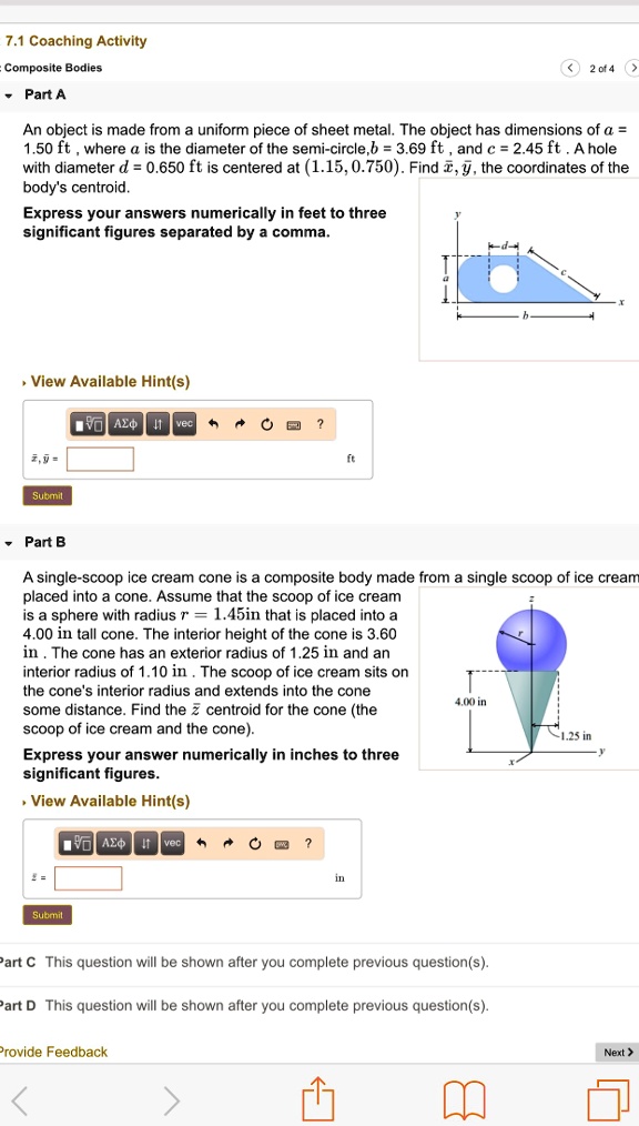 Parts A and B. Please circle answer and make sure it is correct. Thank ...