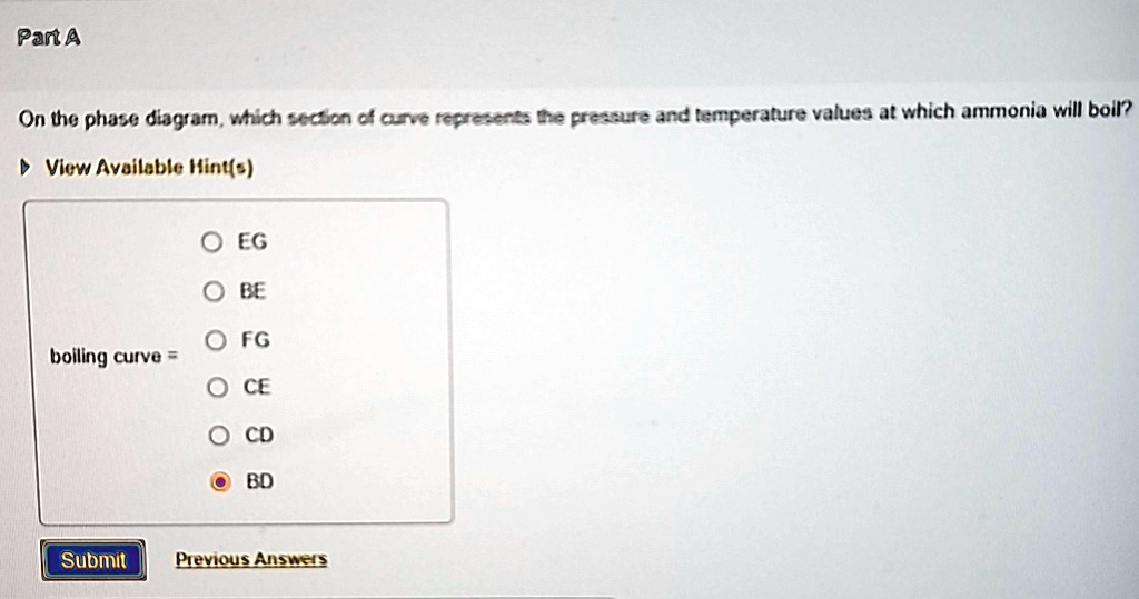part a on the phase diagram which section of curve represents the ...