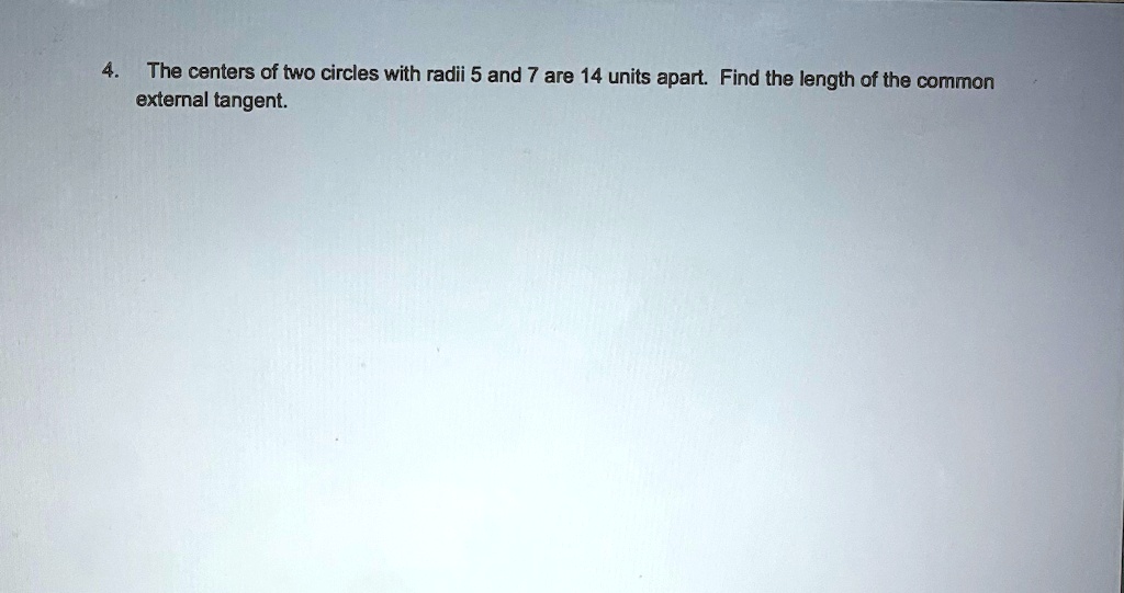 SOLVED: 'Calculate the following please: The centers of two circles ...