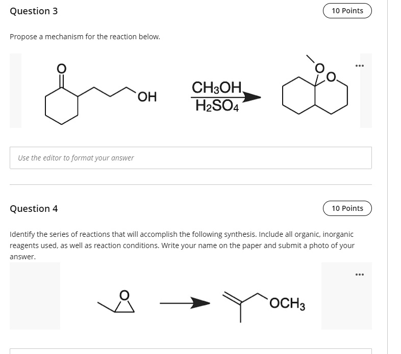 SOLVED: Question 3 10 Points Propose mechanism for the reaction below ... SOLVED: Question 3 10 Points Propose mechanism for the reaction below ...