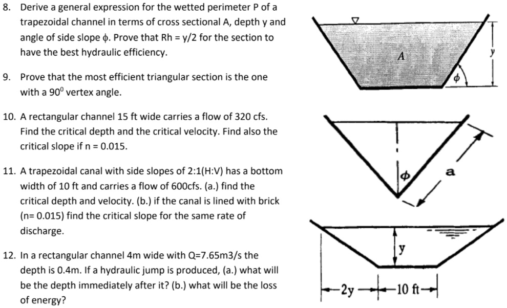 ENGINEERING FLUID MECHANICS present an organized solution. Derive a general expression for the ...