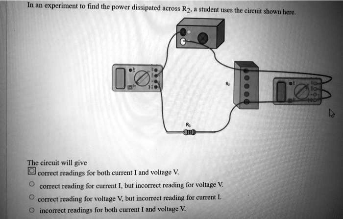 SOLVED: experiment t0 find the power dissipated across Rz. student uses ...