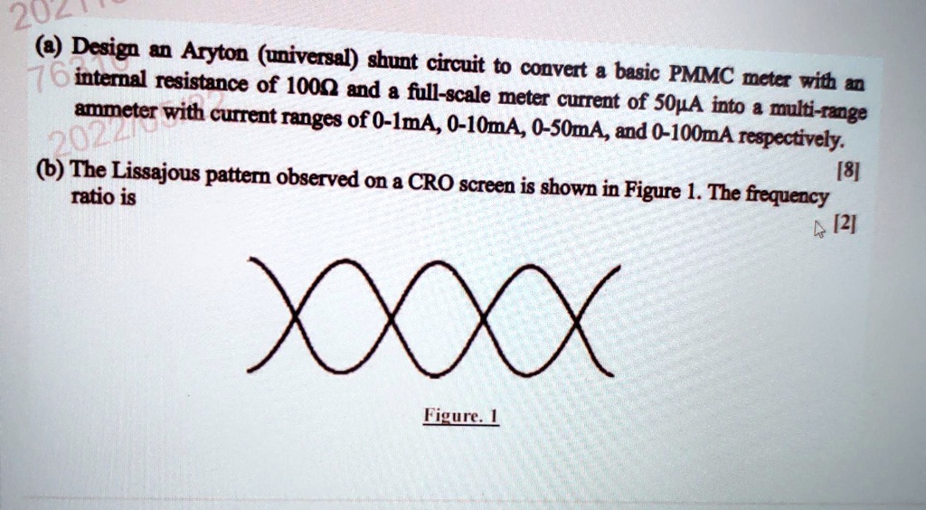 SOLVED: a. Design an Ayrton (universal shunt circuit to convert a basic ...