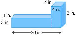 SOLVED: 'The solid figure is separated along the dotted line into two rectangular prisms. What ...