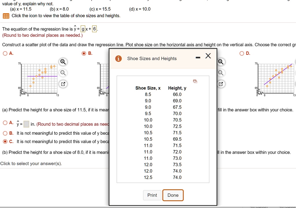 value of y explain why not x115 b x 80 c x155 e8 click the icon to view ...