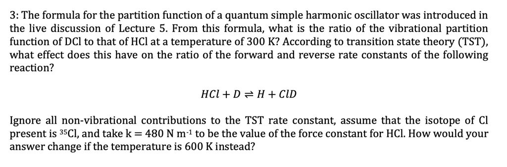 SOLVED: The formula for the partition function of a quantum simple ...