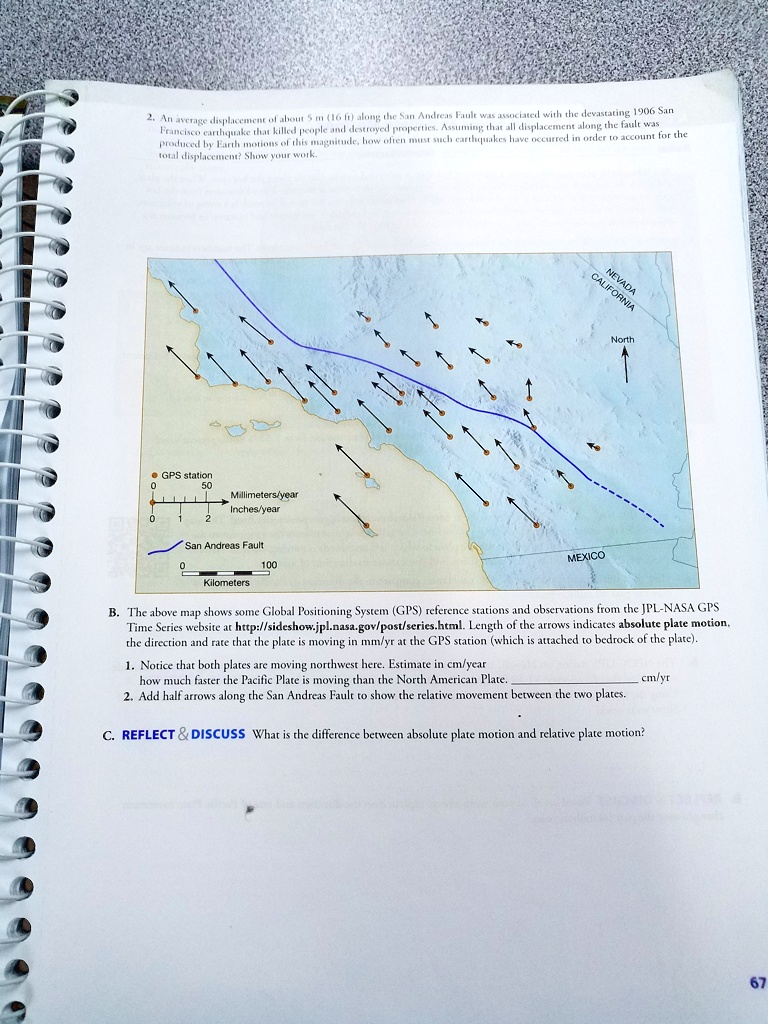 geology 105 lab activity 27 b 1 san andreas transform boundary plate ...
