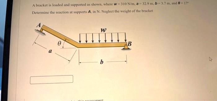 [GET ANSWER] a bracket is loaded and supported as shownwhere ...