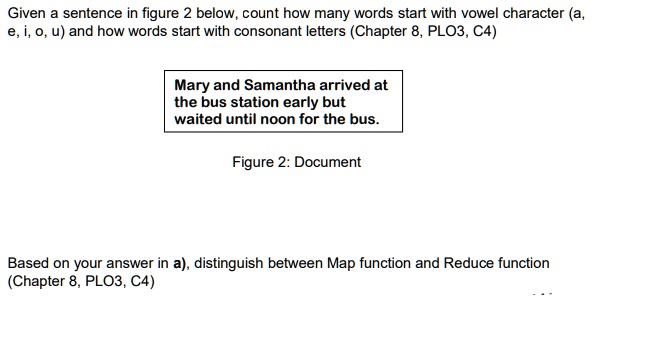 SOLVED: Given a sentence in the figure below, count how many words ...