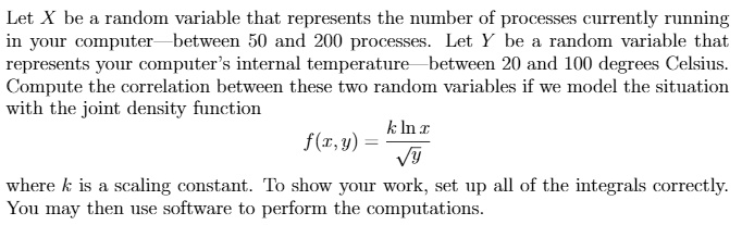 SOLVED: Let X be random variable that represents the number of ...