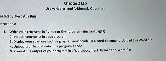 Solved Write Your Programs In Python Or C Programming Languages Include Comments In Each 