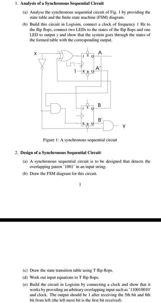 Solved Analysis Of A Synchronous Sequential Circuit A Analyze The