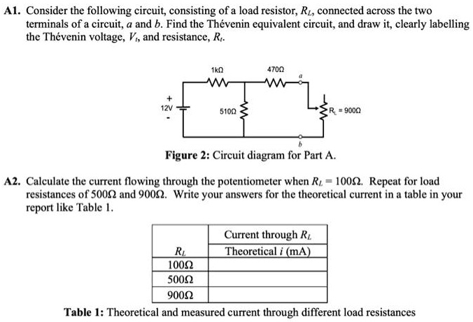A1. Consider the following circuit, consisting of a load resistor, RL, connected across the two ...