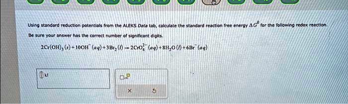 SOLVED: Texts: help!! Using standard reduction potentials from the table, calculate the standard ...