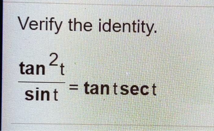 SOLVED: Verify the identity: tan(2t) = sin(t) / (1 - cos(t))
