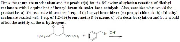 Draw the complete mechanism and the product(s) for the following ...