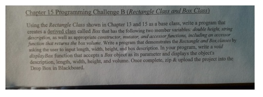 SOLVED: Texts: Chapter 15 Programming Challenge B (Rectangle Class and ...